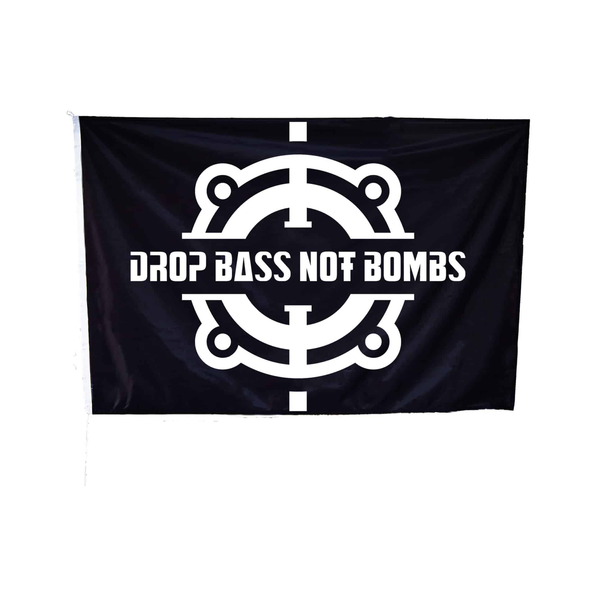 Drop Bass Not Bombs Flag - Rave wear